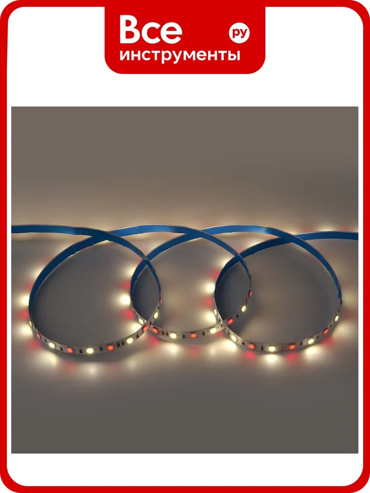 Лента светодиодная General Lighting Systems GLS-Standard GLS-5050-60-14.4-24-IP20-RGB+4, 5 метров, 14,4Вт/м, 24В, 19мм, 60 диодов/м, 12 Лм/чип, IP20, красный, зеленый, синий + 4500K нейтральный белый свет 503823