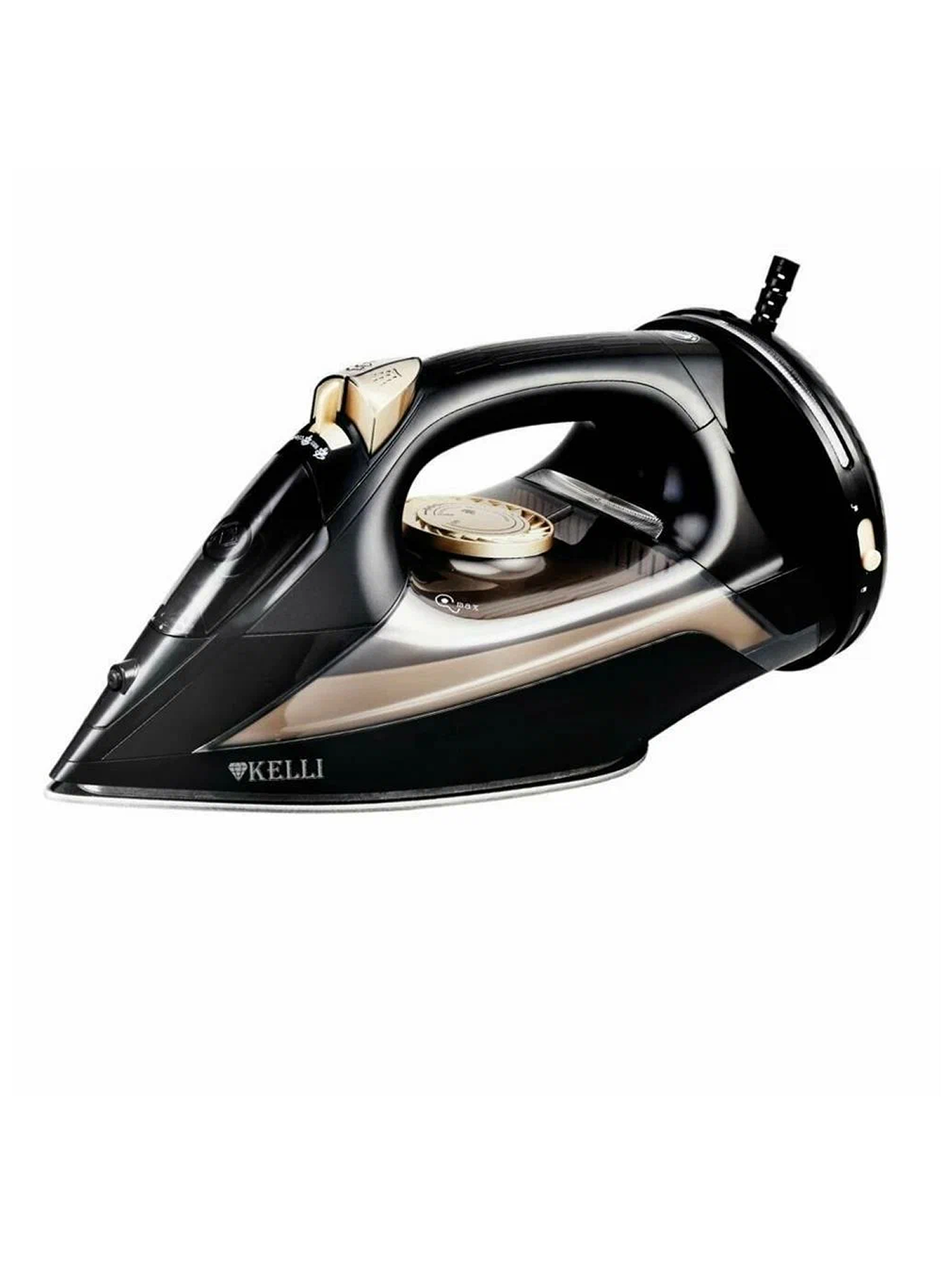 Утюг KELLI KL-1655, с керамическим покрытием подошвы, беспроводной, 2600Вт