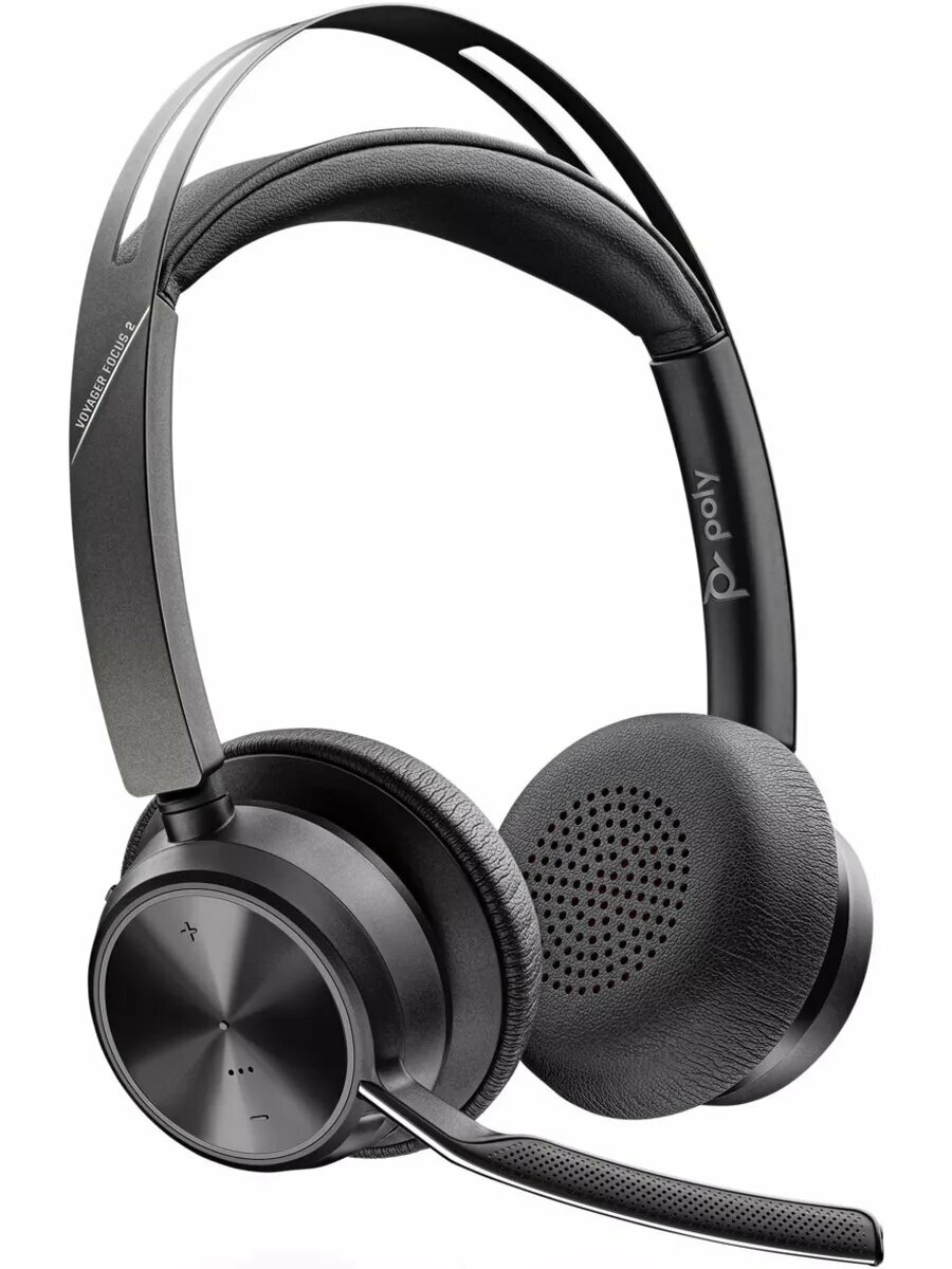 Гарнитура Plantronics "Voyager Focus 2", закрытые, ANC, Bluetooth 5.1