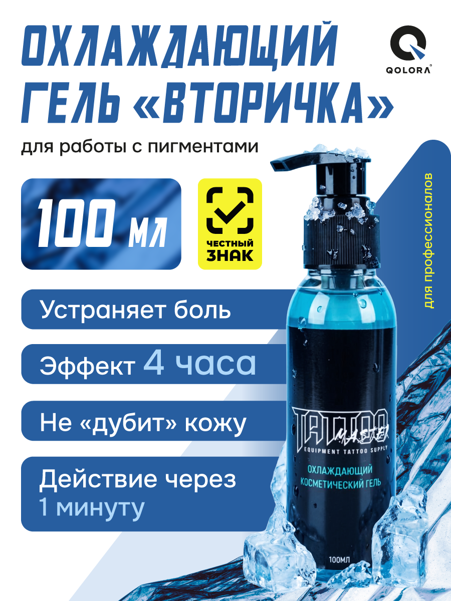 TATTOO MASTER / Вторичная анестезия для перманентного макияжа и тату гель 100мл