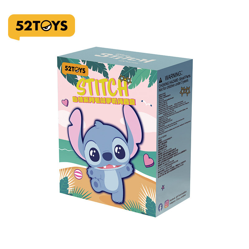 Плюшевая подвеска унисекс 52TOYS Stitch Mood Collection, Full Box 4 шт.