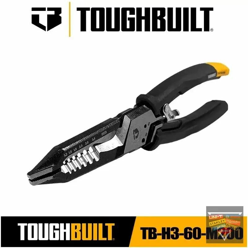 TOUGHBUILT TB-H3-60-M200 8-дюймовый многофункциональный инструмент для зачистки проводов для электромонтажных работ-x