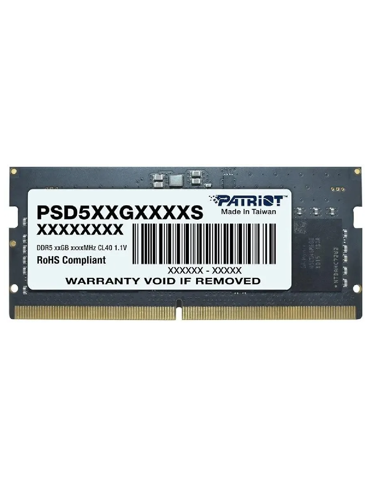 Оперативная память Patriot Memory PSD532G56002S ГБ, DDR5, SODIMM, 5600 МГц, CL46