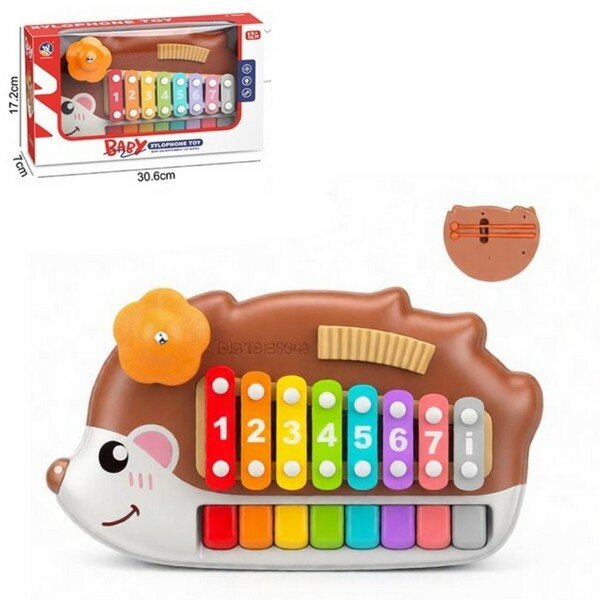 Игрушка для малышей музыкальная "Ксилофон" в коробке 30,6*7*17,2 см