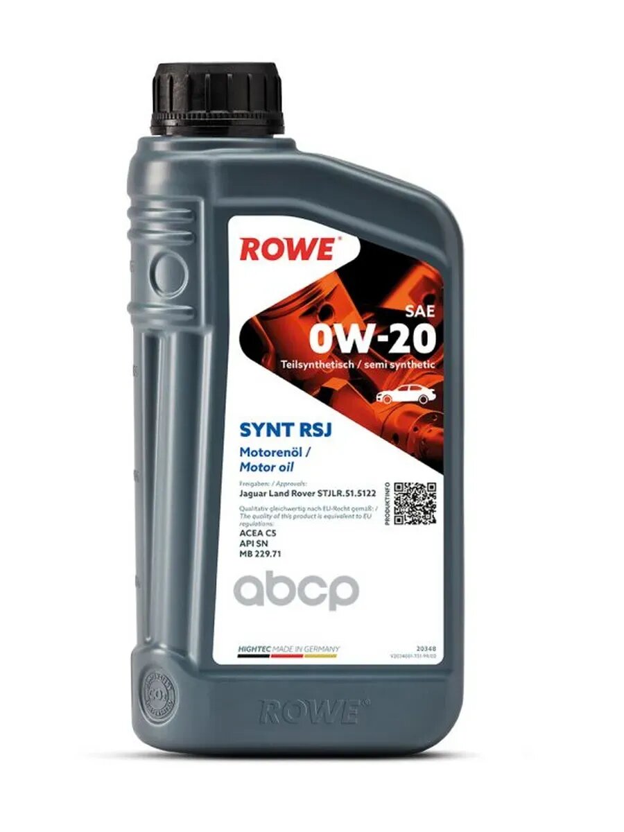 ROWE Rowe Hightec Synt Rsj 0W-20 1Л.
