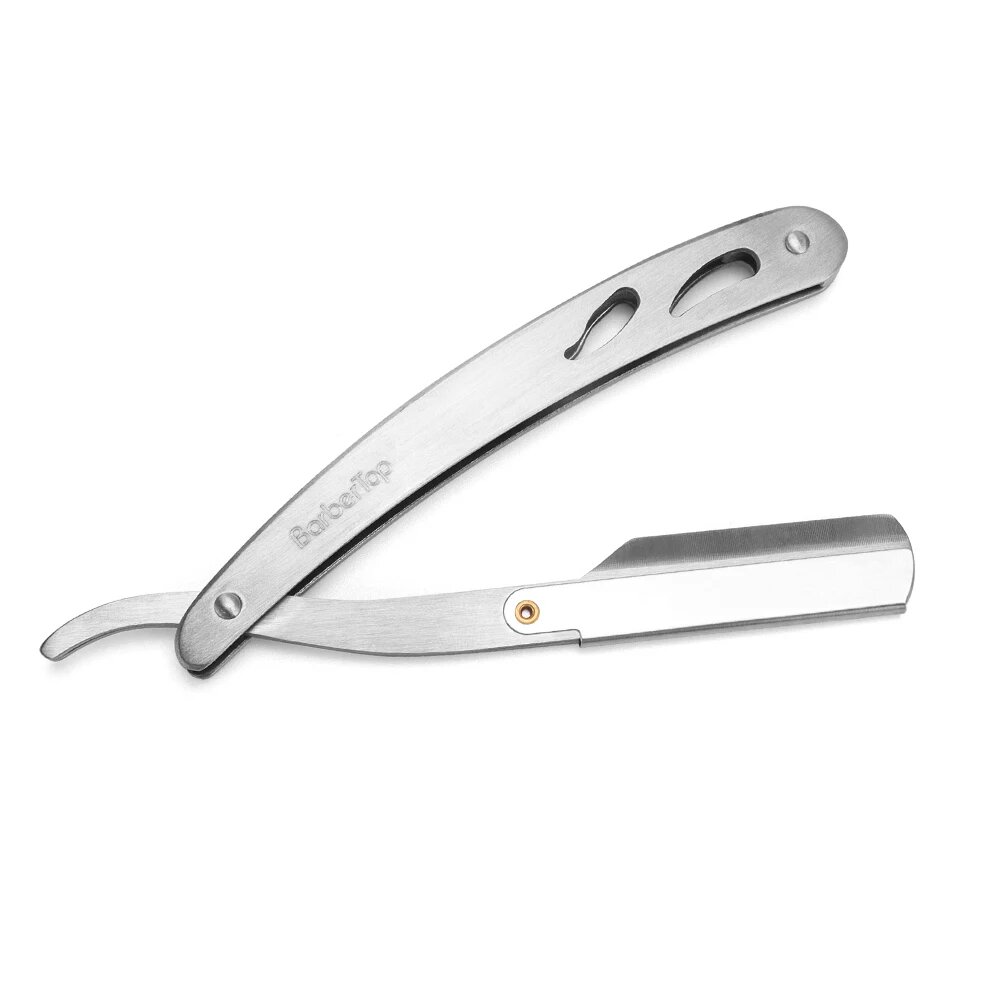 Парикмахерская бритва Barbertop, цвет logo sliver