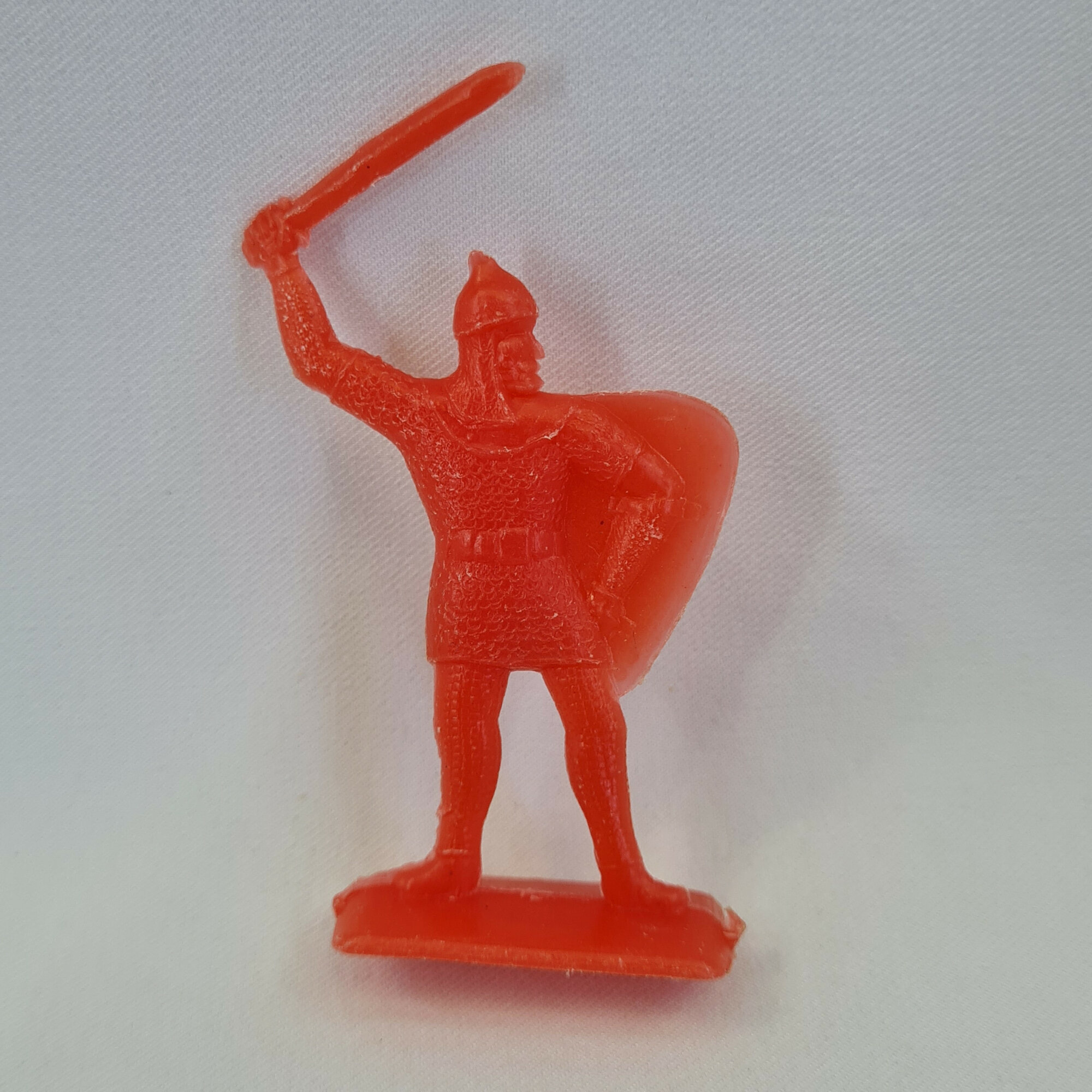 Солдатик винтажный СССР. Фигурка воина с саблей на подставке, игрушка для коллекции