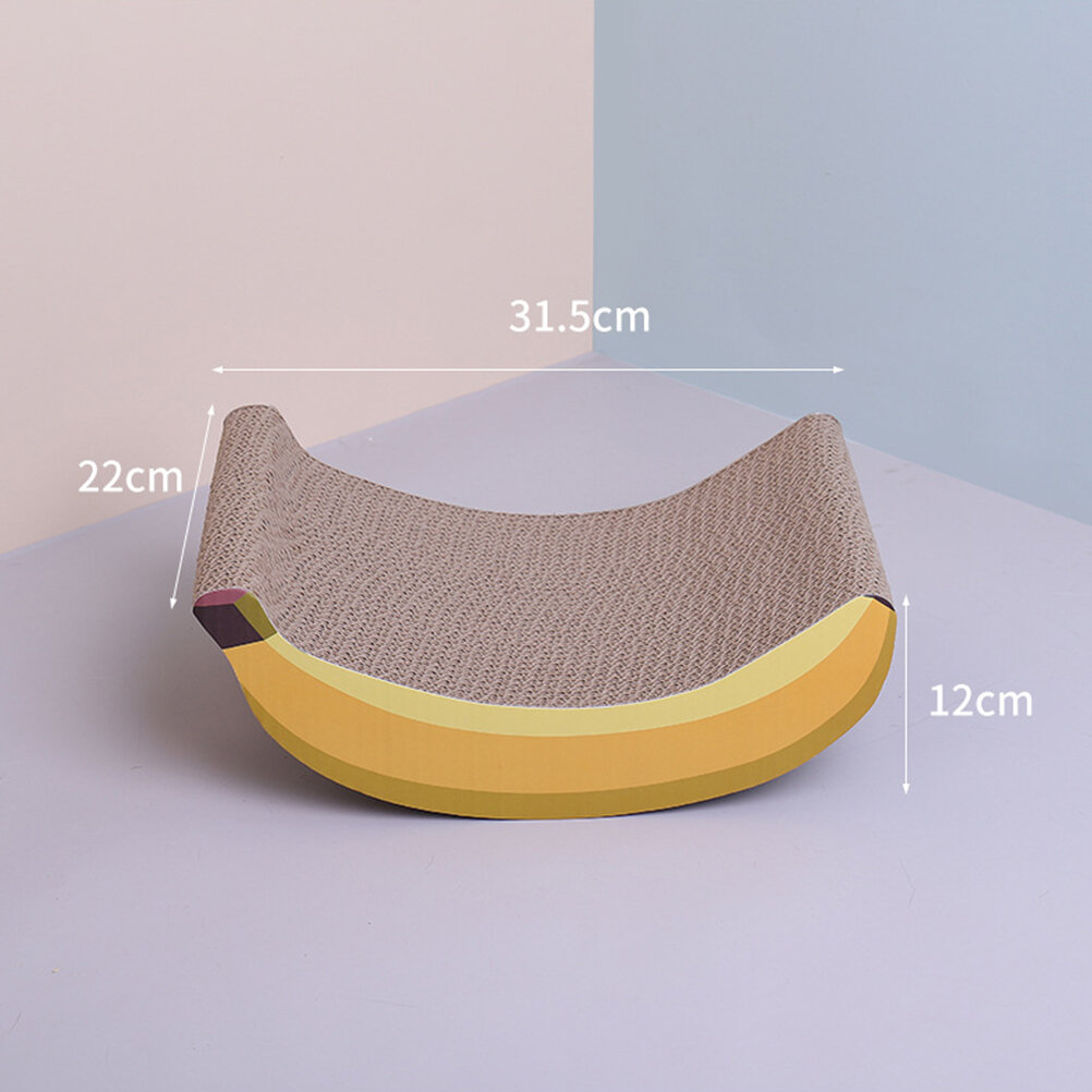 Доска Для Игры Банана 1 Pc 31 5X22X12CM Желтый Цвет Для Кошек И Котят Из Прочного Материала
