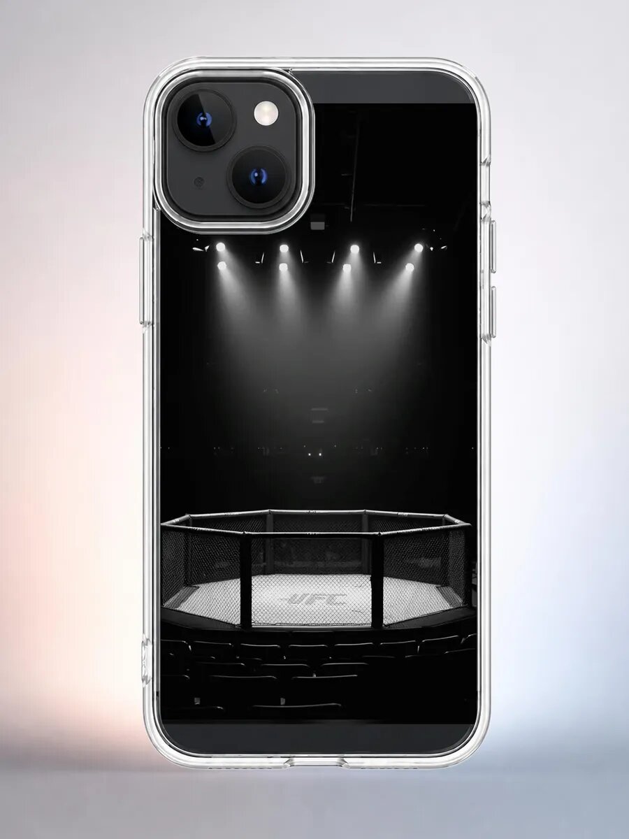 Чехол iPhone 13 октагон под светом силиконовый
