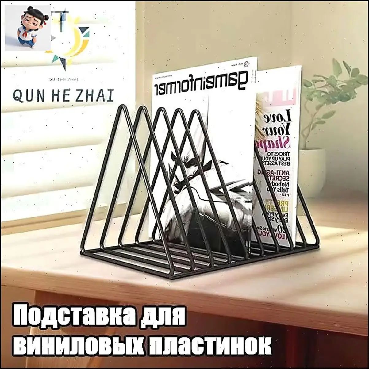 Подставка для виниловых пластинок
