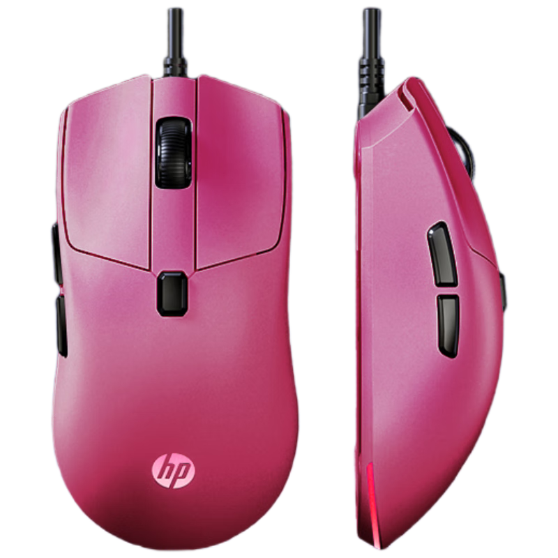 HP G160 Проводная игровая мышь с RGB-подсветкой и программируемыми макроклавишами для киберспорта, игр LOLO PUBG, тихая