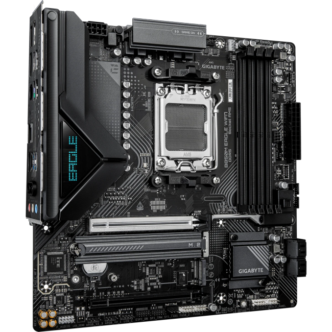 B850M EAGLE WIFI7 Gigabyte B850M EAGLE WF7 Socket AM5 AMD B850 4xDDR5 mATX AC`97 8ch(7.1) 2.5Gg RAID+HDMI+DP — фото 1