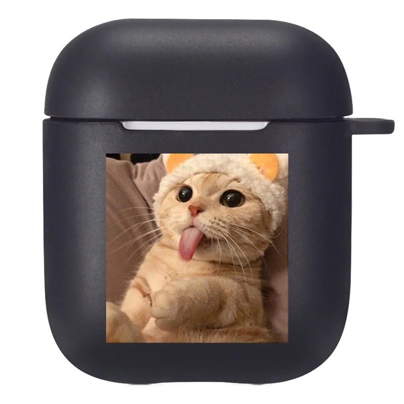 Чехол Fun Naughty Cat для AirPods 2/1 24-BK-AP