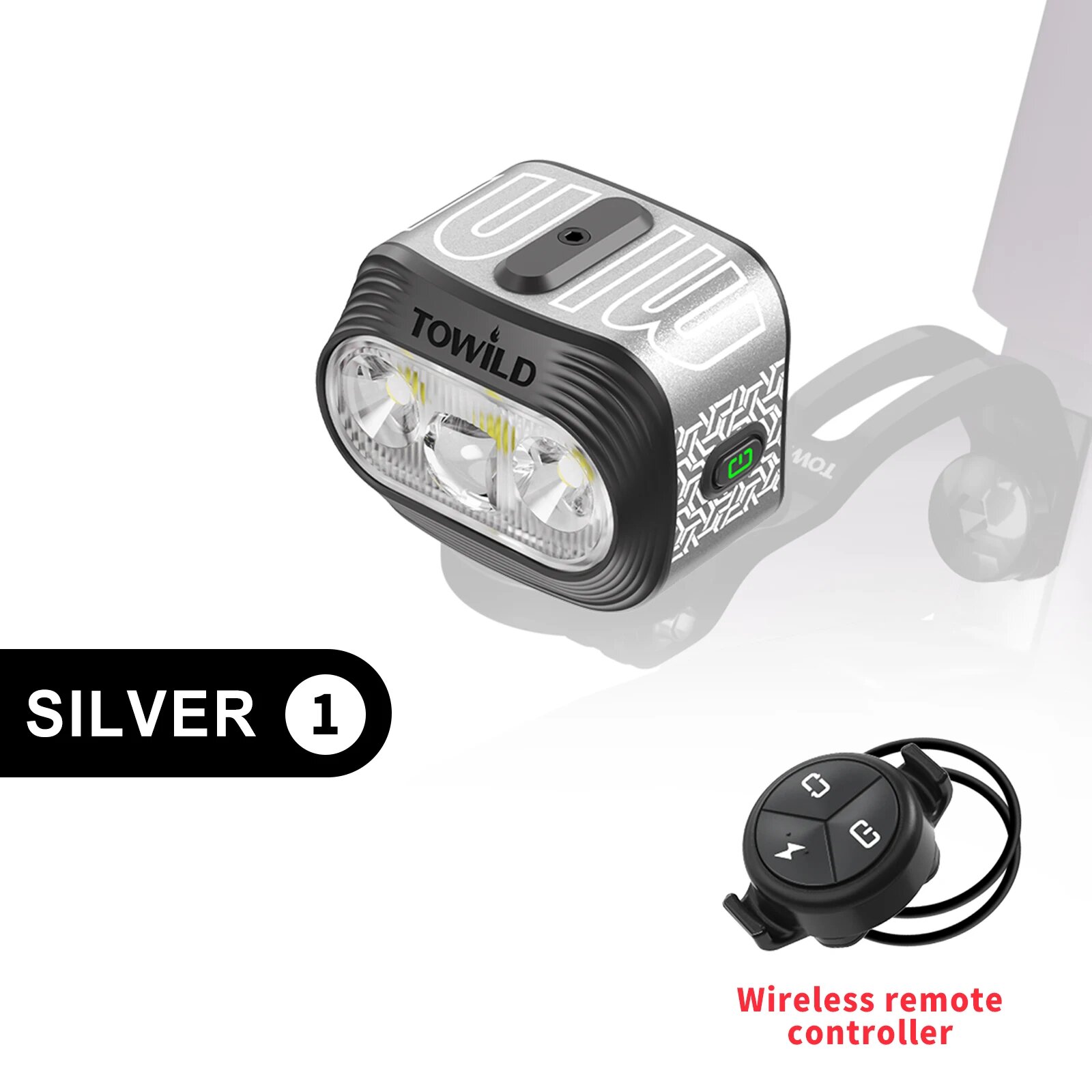Велофонарь TOWILD BLMINI алюминиевый IPX6 1000lm Silver Y