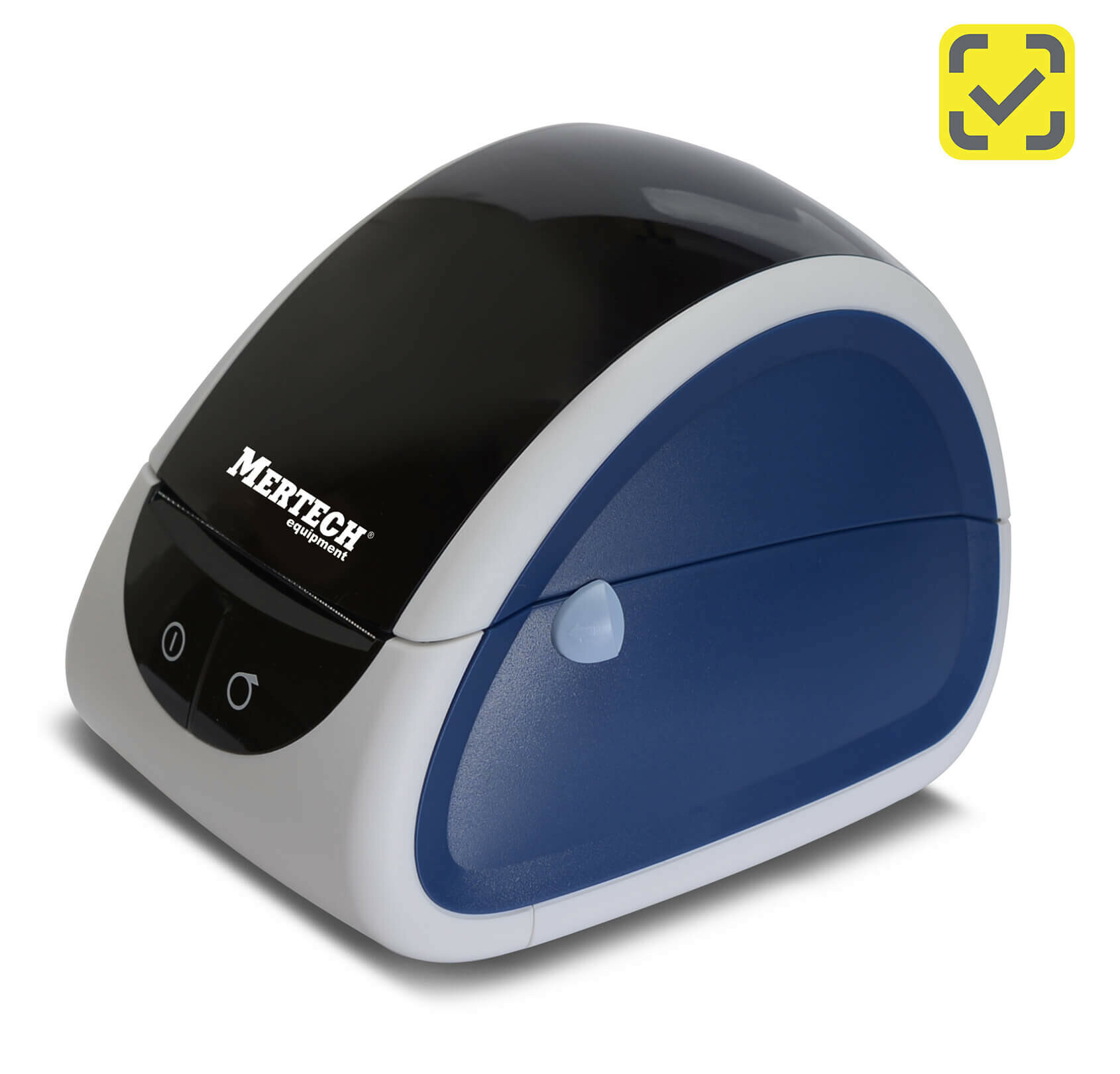 Термопринтер самоклеящихся этикеток MERTECH LP80 EVA RS232-USB White & blue
