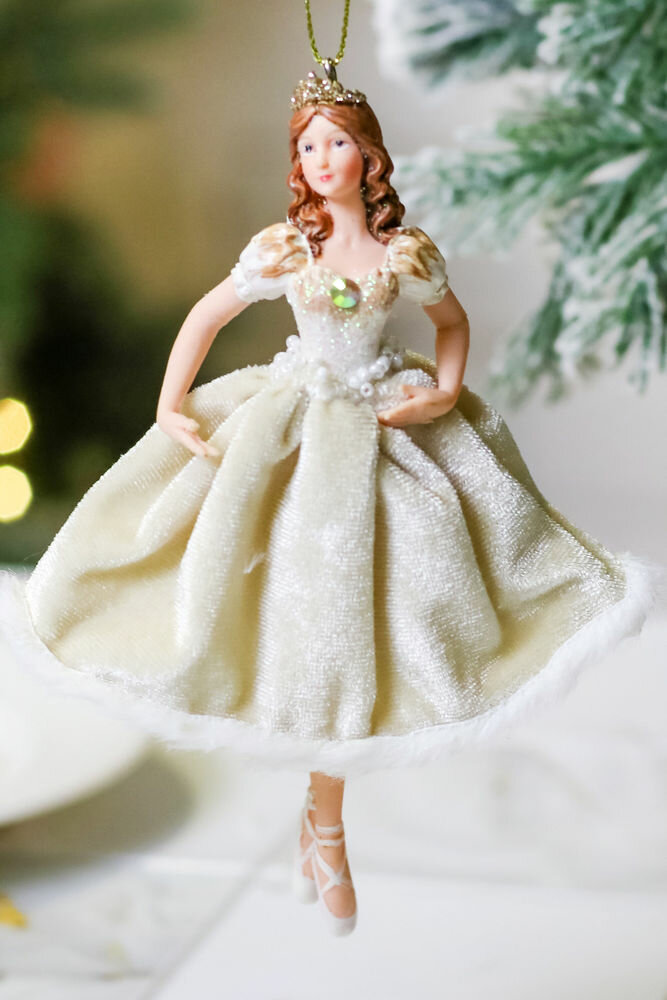 Ёлочная игрушка балерина женевьева - вариация сильфиды, полистоун, 16 см, Goodwill MO96333-1