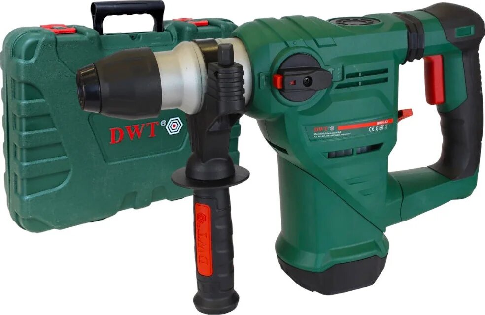 Перфоратор DWT BH14-32 BMC (кейс), 1400 Вт, 4250 ударов/мин, энергия удара 5 Дж