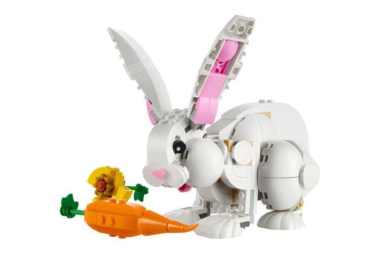 Конструктор LEGO Милый белый кролик пластиковый, Baymax Bunny