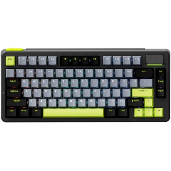 Клавиатура Rapoo V700DIY-75 (10369), черный/серый/зелёный