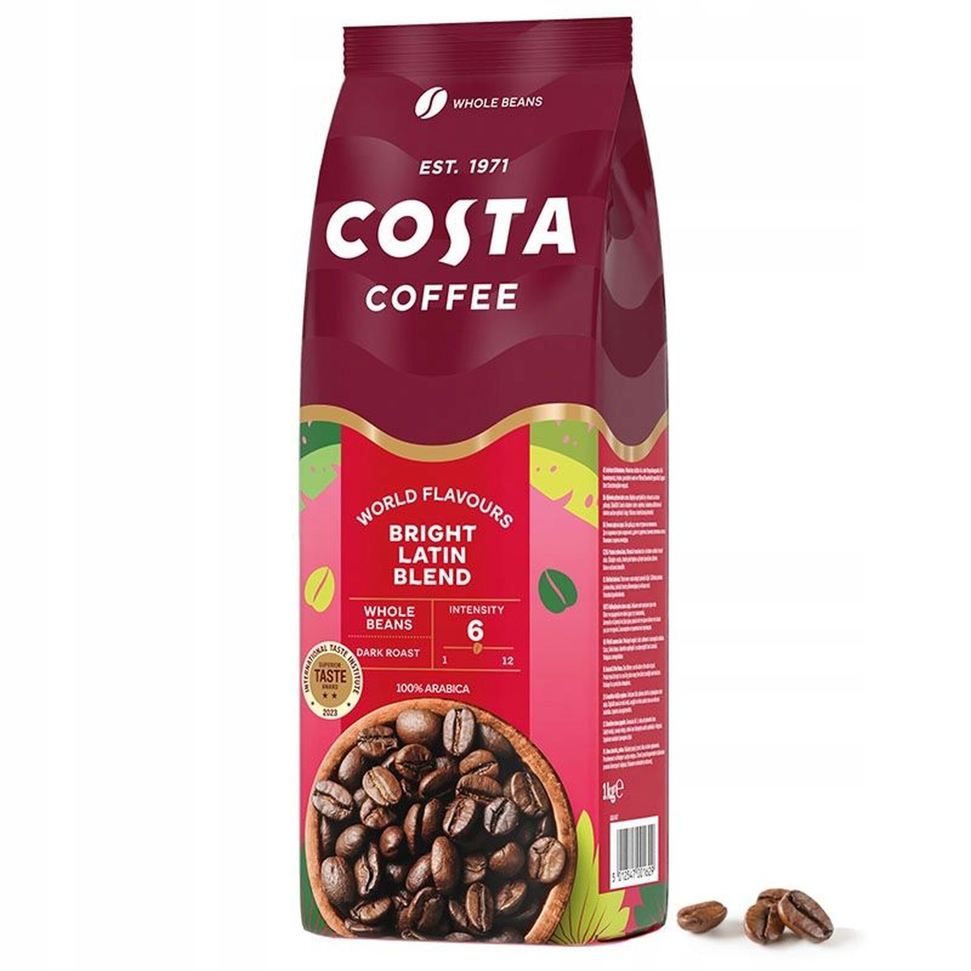 Кофе в зернах Costa Coffee Bright Latin Blend 100% арабика 1 кг