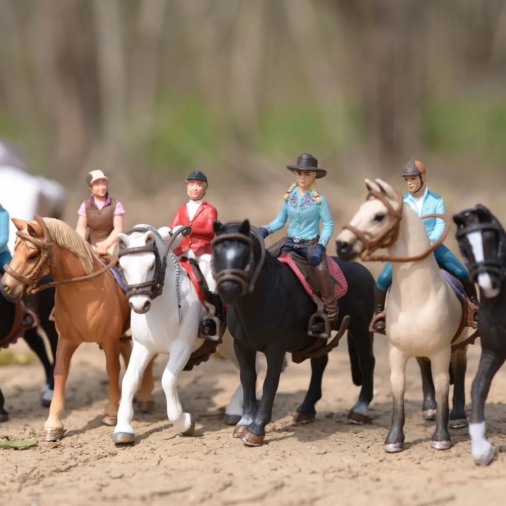 Фигурка-сюрприз Schleich Конный Спорт - Игрушечная лошадка и наездница, коллекционная миниатюра, для девочек, пластик — фото 1