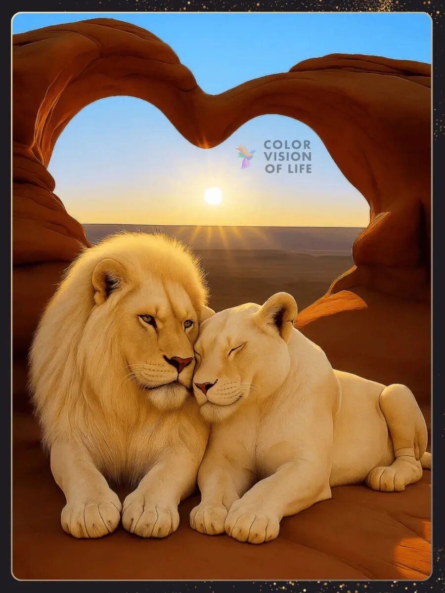 Алмазная мозаика 40x50 "Львы" на подрамнике