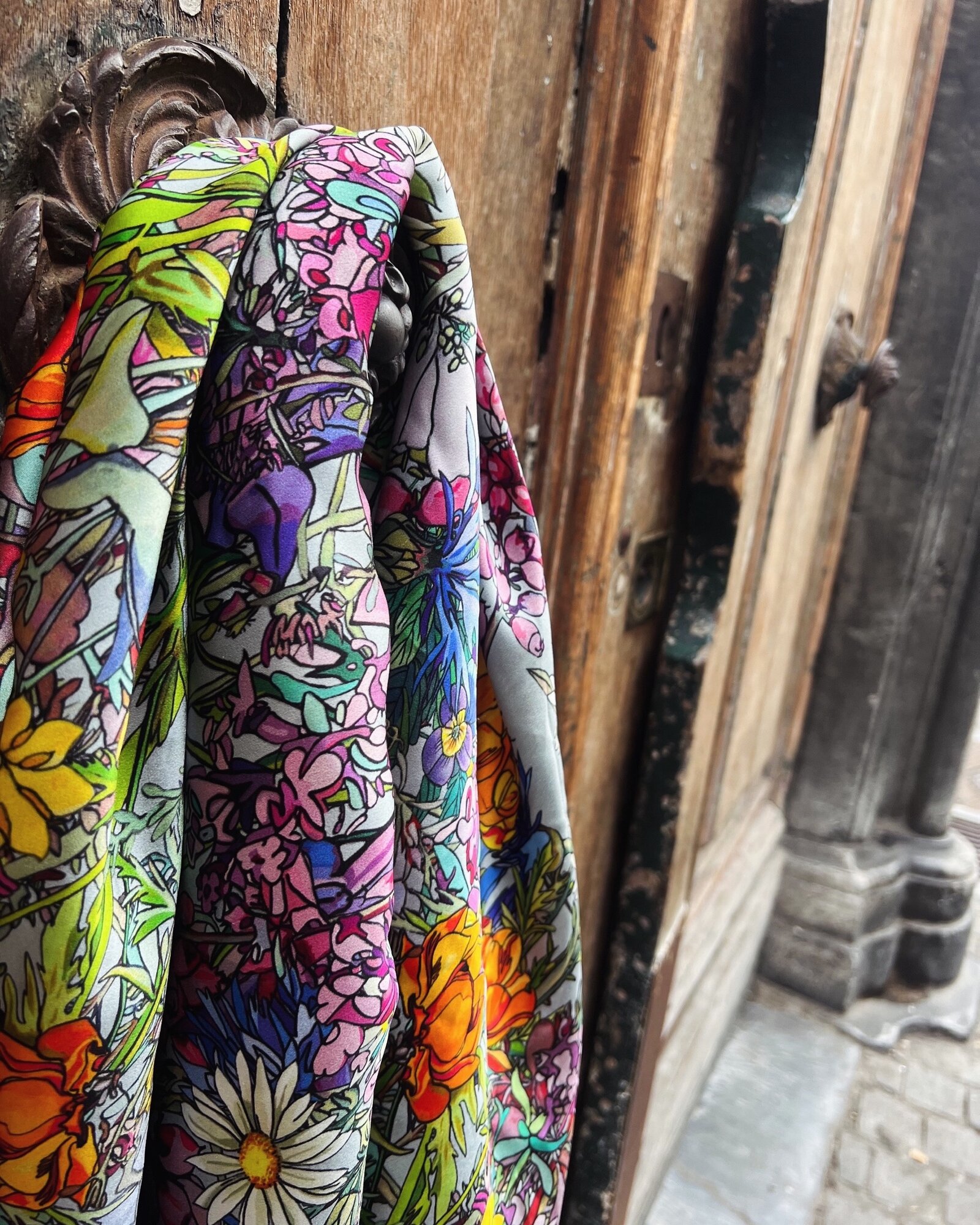 Платок Сибирские травы для девочек и женщин