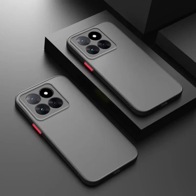Серый чехол для Xiaomi 15T Pro, Black, силикон