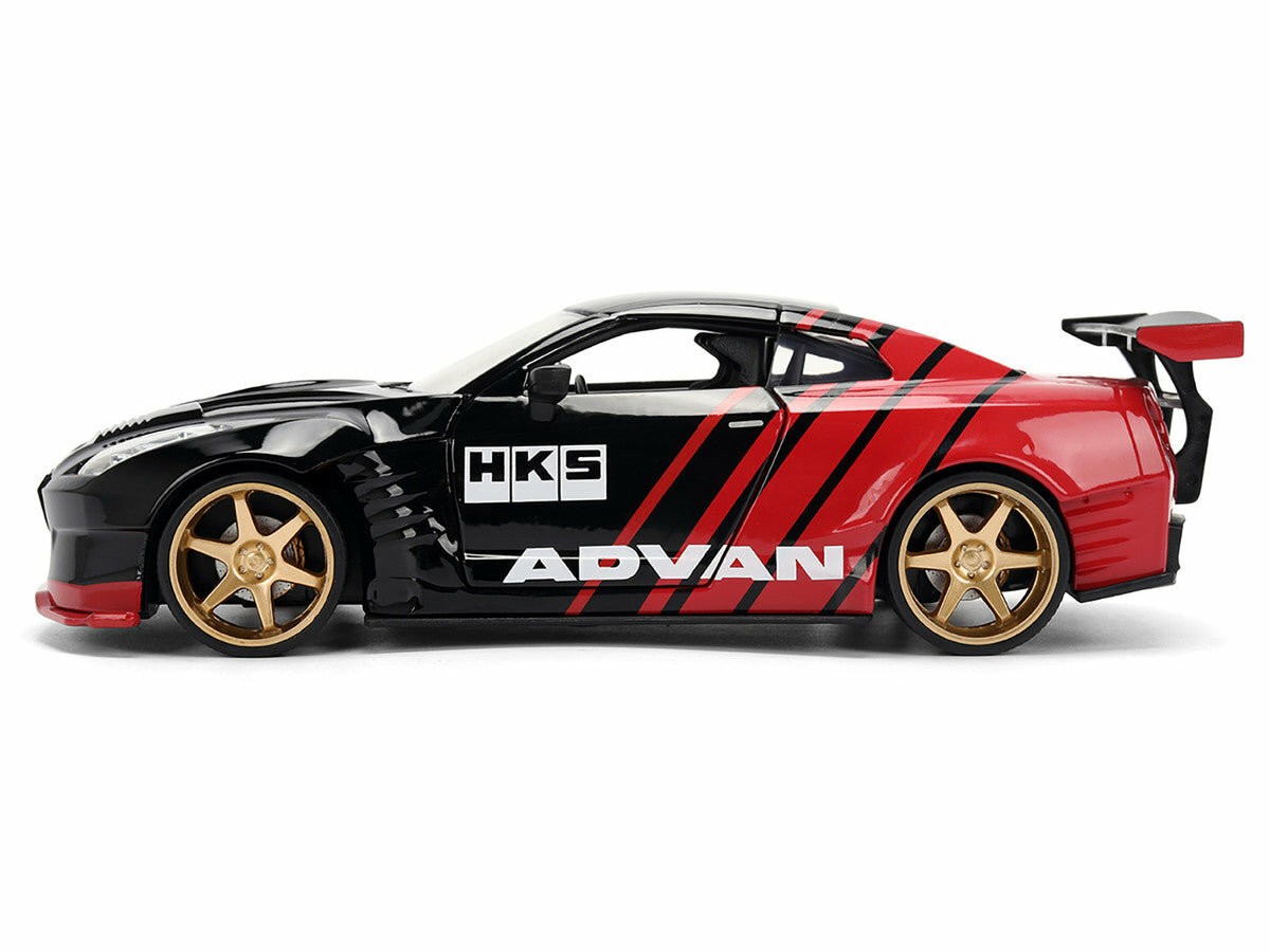 Модель автомобиля Jada 1/24 Nissan GT-R R35 Ben Sopra 2009, литая коллекционная модель