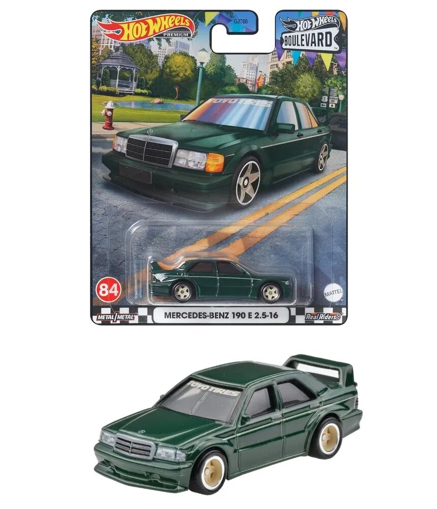 Машинка Mattel Hot Wheels Premium GJT68 Mercedes-Benz 190 E 2.5-16