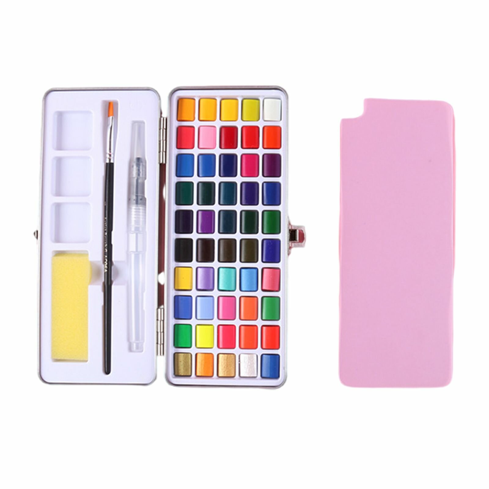 50/72/90/100 Цветов Набор Твердых Акварельных Красок с Перламутровым Пигментом для Художников