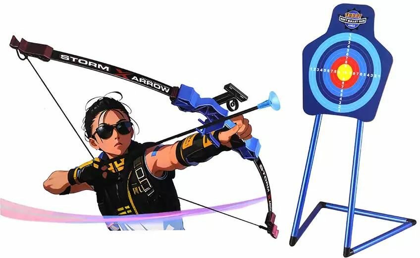 Набор для стрельбы из лука FD длина 103 см, стрелы, колчан, мишень на стойке