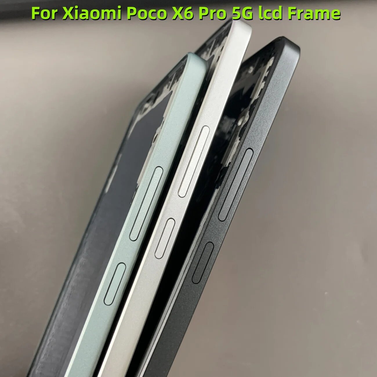 Для Xiaomi Poco X6 Pro ЖК-рамка, передняя панель, средняя рамка, лицевая панель, корпус с BLACK