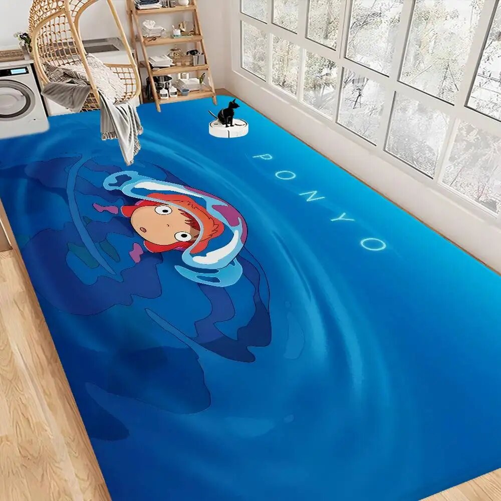 Коврик Ponyo, синий, 80x120 см