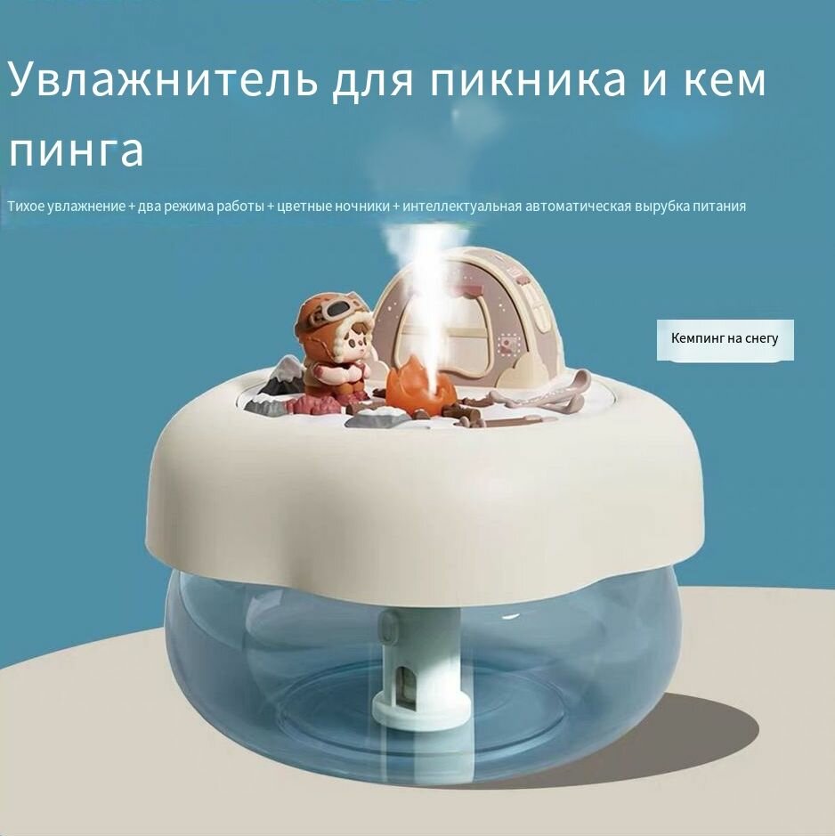 Небольшой настольный увлажнитель воздуха с ночником-бытовой