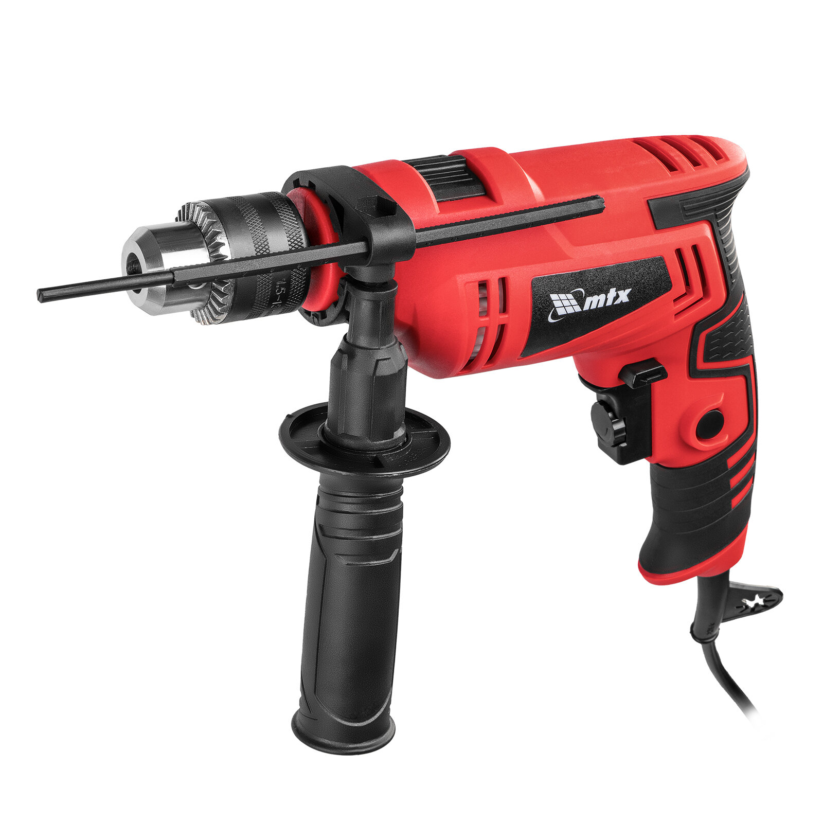 Дрель ударная MID-600, 600 Вт, 0-3000 об/мин, 0-48000 уд/мин MTX 26381
