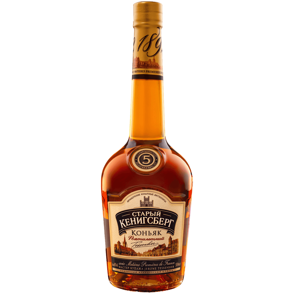 Коньяк Старый Кенигсберг 5 лет 0,5 л