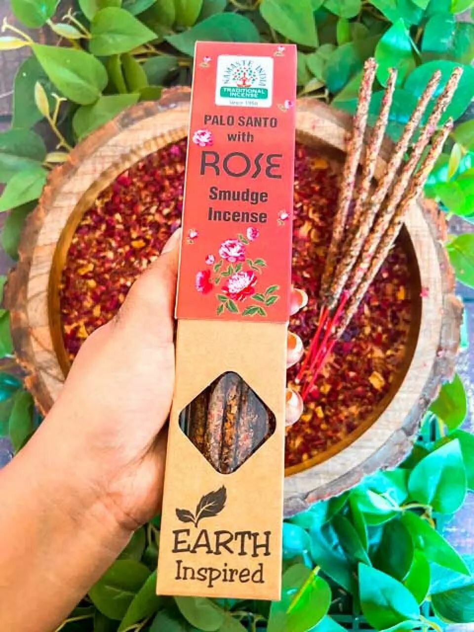 Ароматические палочки Роза / Incense Sticks Rose Namaste India 25 гр