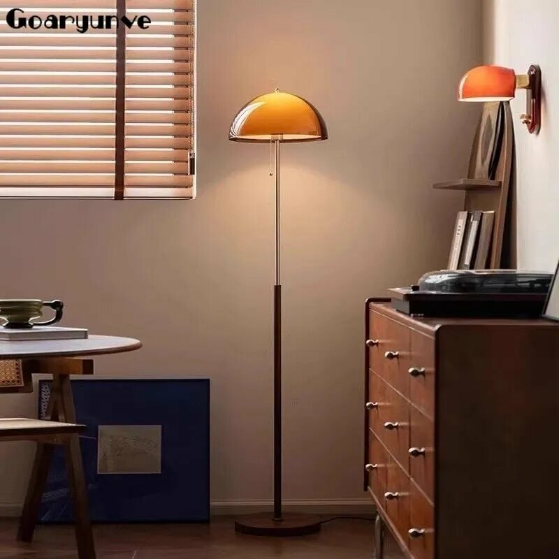 Французский винтажный торшер Mid-Century, атмосферный светильник в стиле ваби-саби для зоны отдыха, минималистичный дизайн