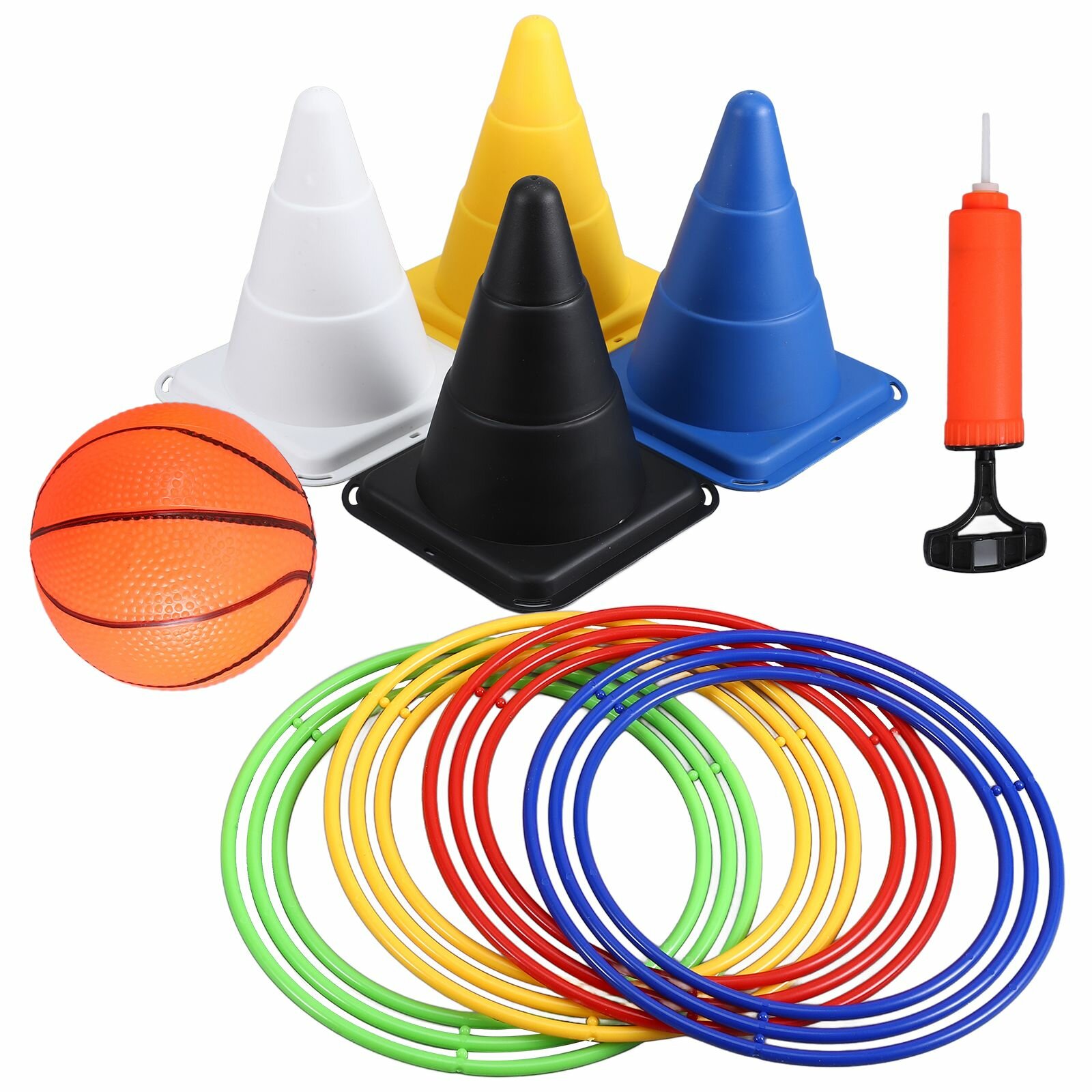 Пластиковый Набор Для Метания Колец, Разноцветный, 1 Комплект, Для Детей, Развитие Физической Координации
