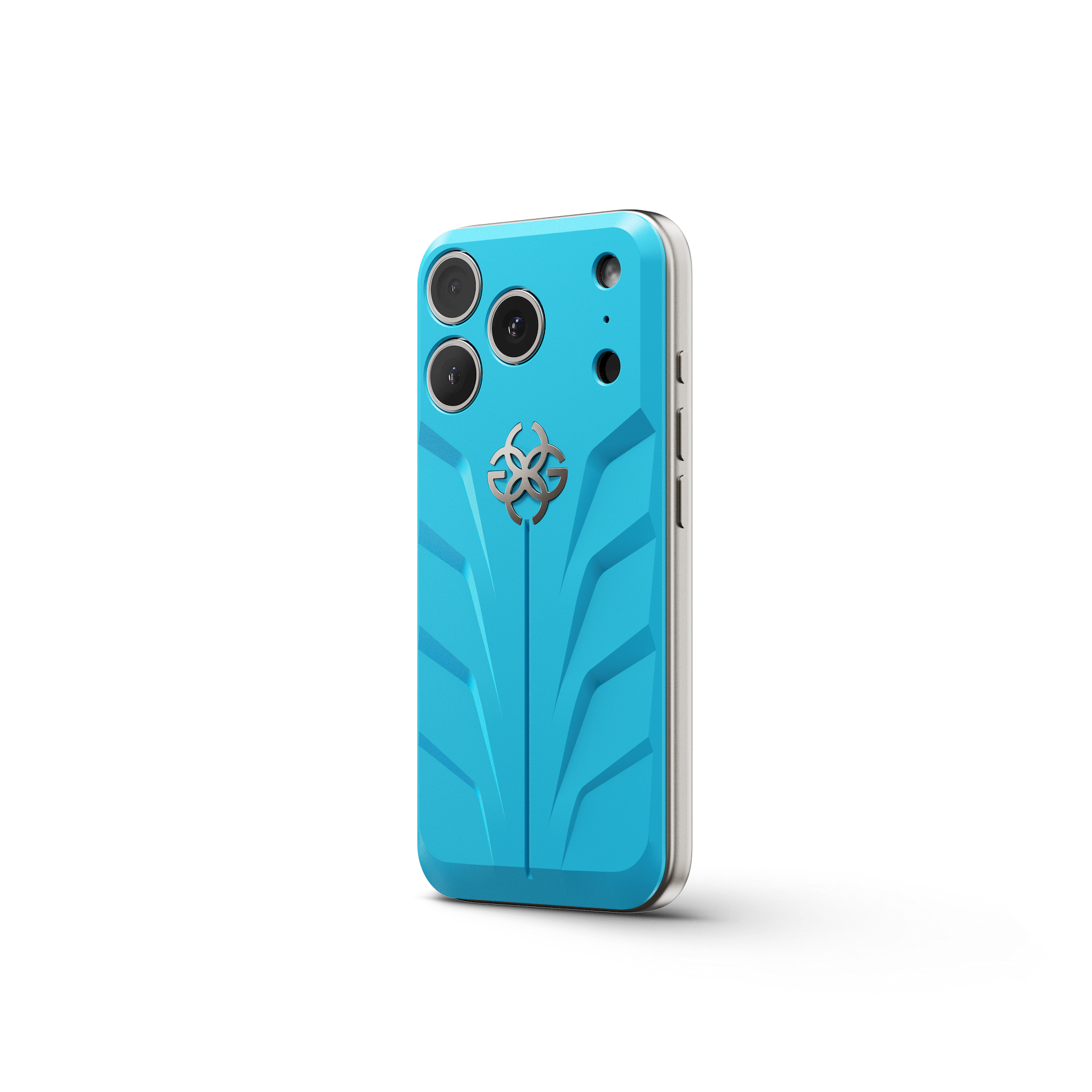 Чехол Golden Concept для iPhone 17 Pro на магните - RSR17 - CURACAO BLUE