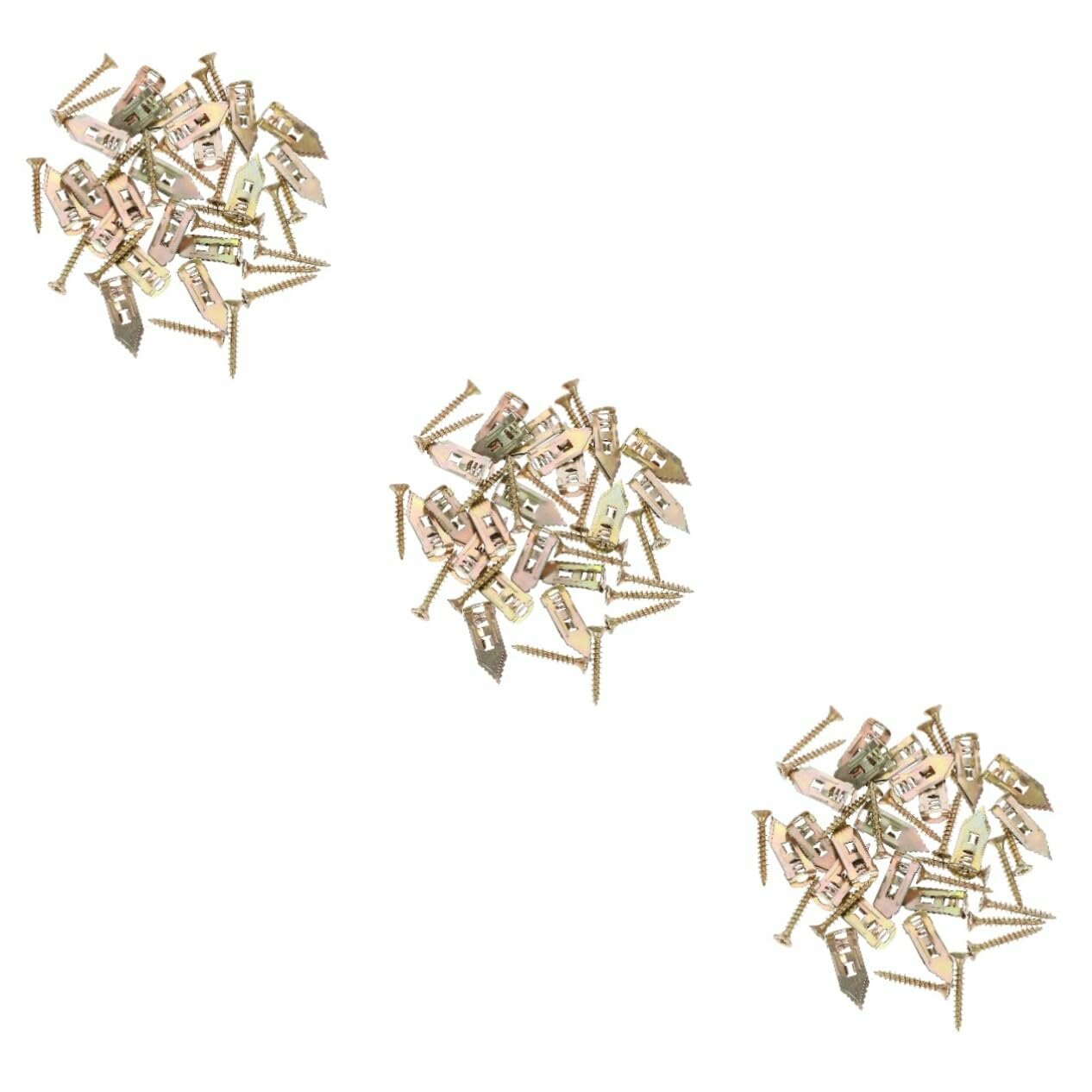 2 комплекта самосверлящих анкерных распорных винтов для гипсокартона Легкий и простой в установке Отличный захват для на