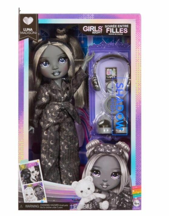 Кукла Rainbow High Shadow High S4 Луна серая, с аксессуарами, 28 см, для игры и коллекции