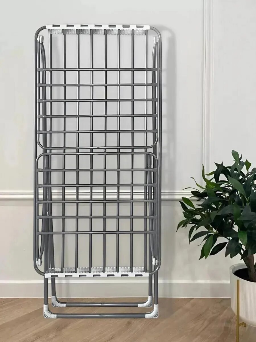 Сушилка для белья напольная, раскладная, с толстыми прутьями