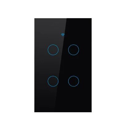 Tuya WiFi Smart Switch 1/2/3 Gang black four