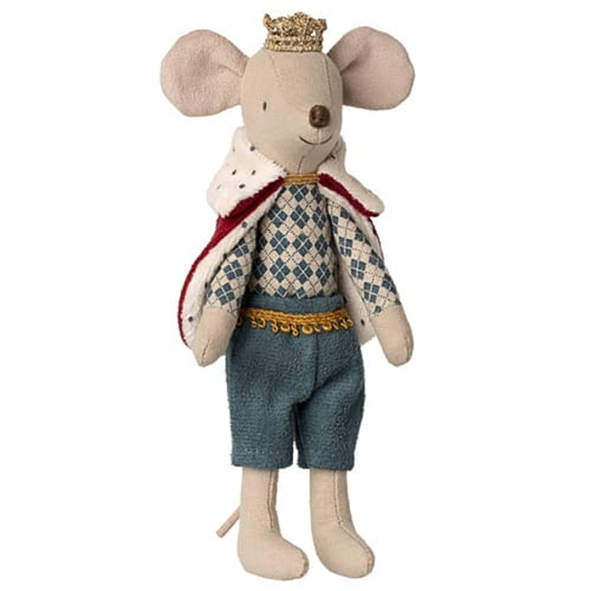 Мягкая игрушка Maileg - Папа Мышь - Король мышей в декоративной коробке ,16 см - 17-5343-00