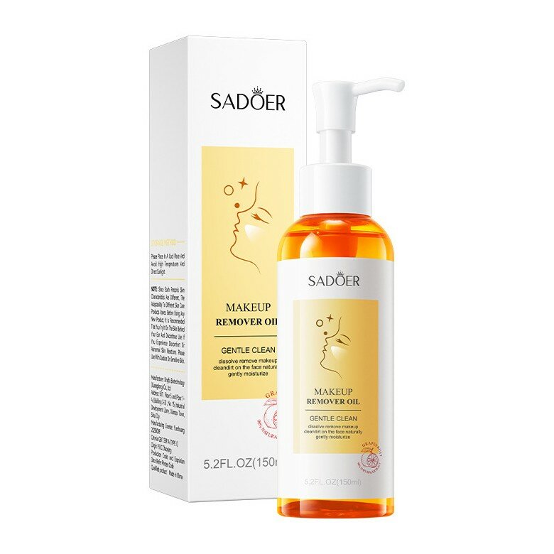 Sadoer Гидрофильное масло для снятия макияжа с экстрактом грейпфрута, 150 мл