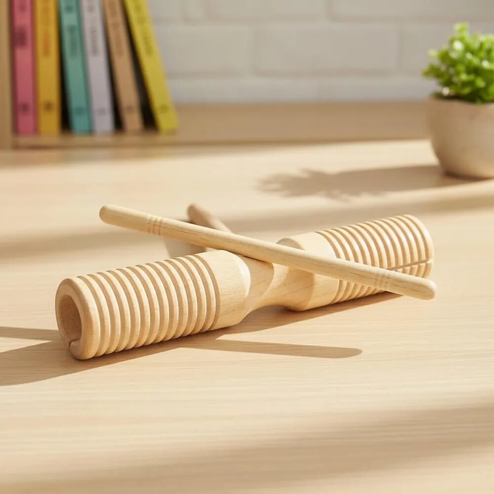 Гуиро Ударный Инструмент, Из Дерева, Для Начинающих, 1 Набор