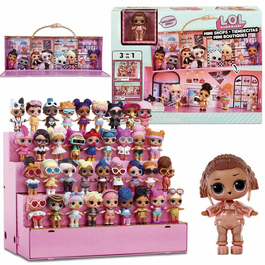Игровой набор L.O.L. Surprise "3-в-1", с куклой Инстаголд, пластик, 36 слотов