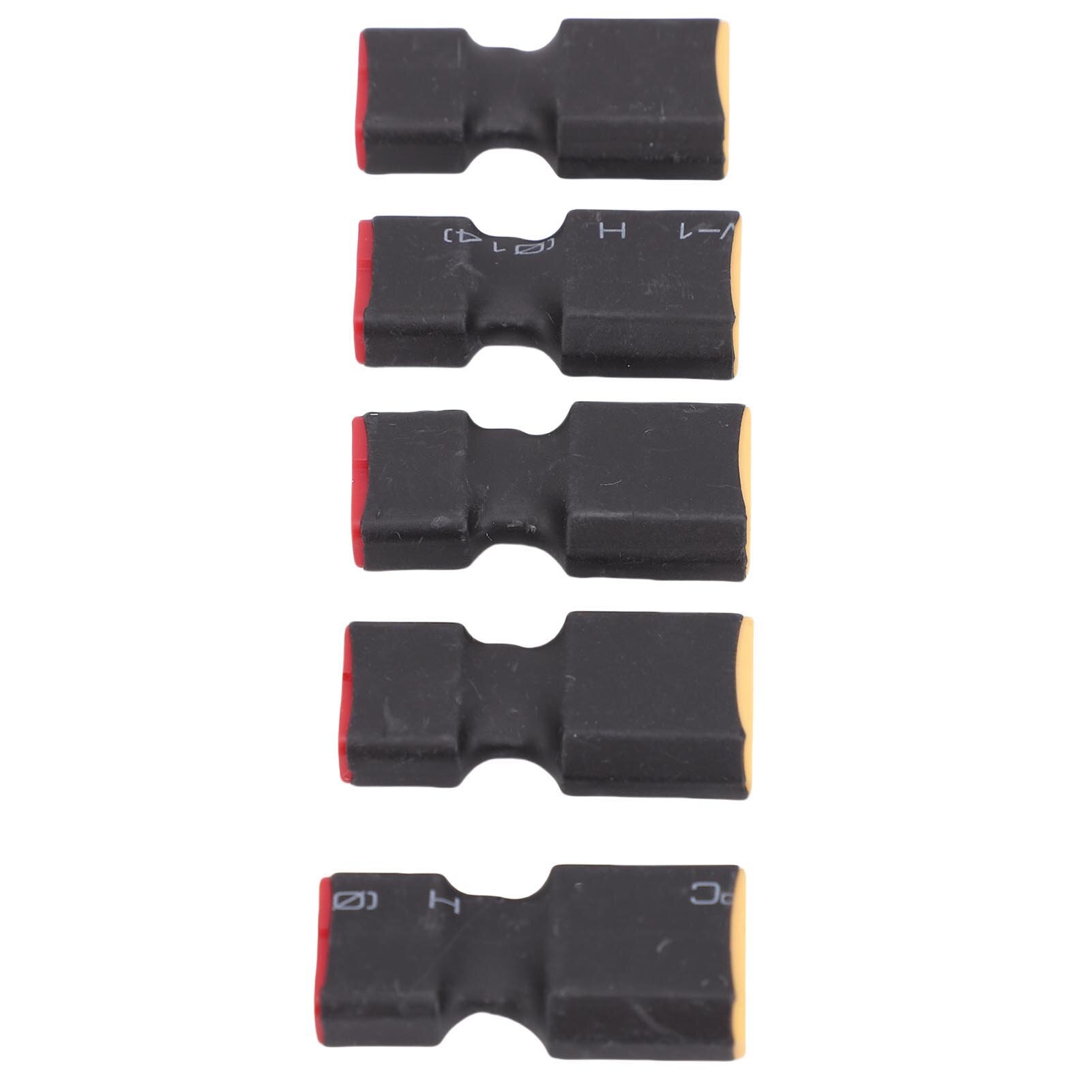Адаптер T Plug к XT60, 5 шт, компактный и легкий, для зарядки аккумуляторов RC